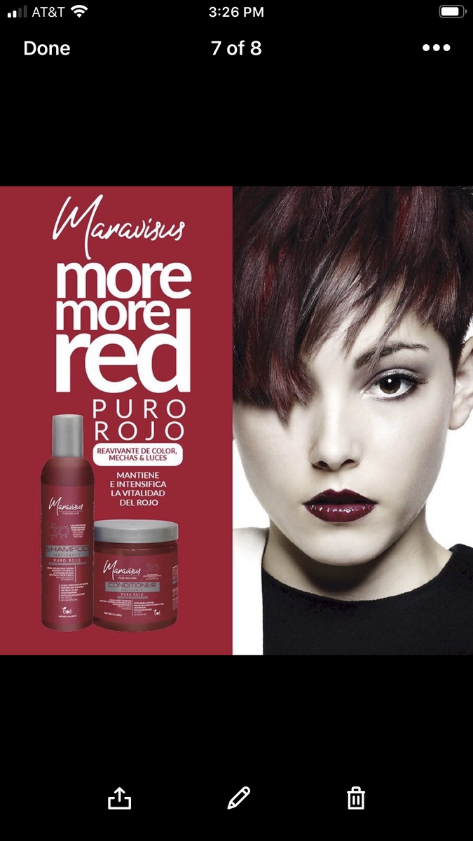Maravisus Puro Rojo Acondicionador matizante – Yudelys Distributor